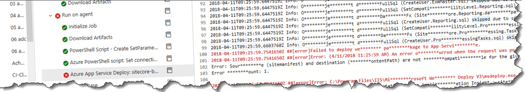 How to deploy Sitecore web deploy packages using the VSTS Azure App Service task